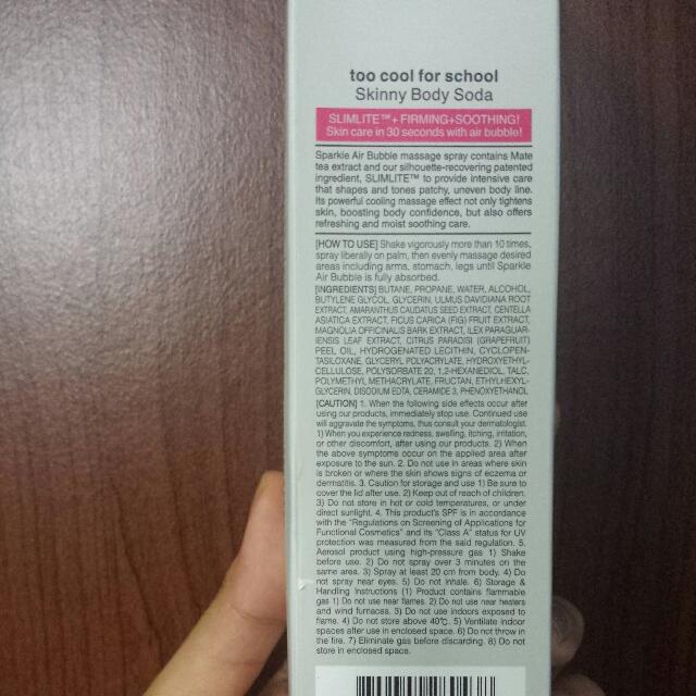 Too Cool For School Slimming Body Soda, Babies & Kids, Maternity Care ...