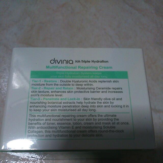 (Brand New) Divinia - HA - Triple Hydration Multifunctional Repairing ...