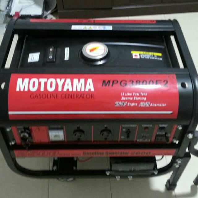 MOTOYAMA GASOLINE GENERATOR MPG 3800 E2 ., Cars on Carousell