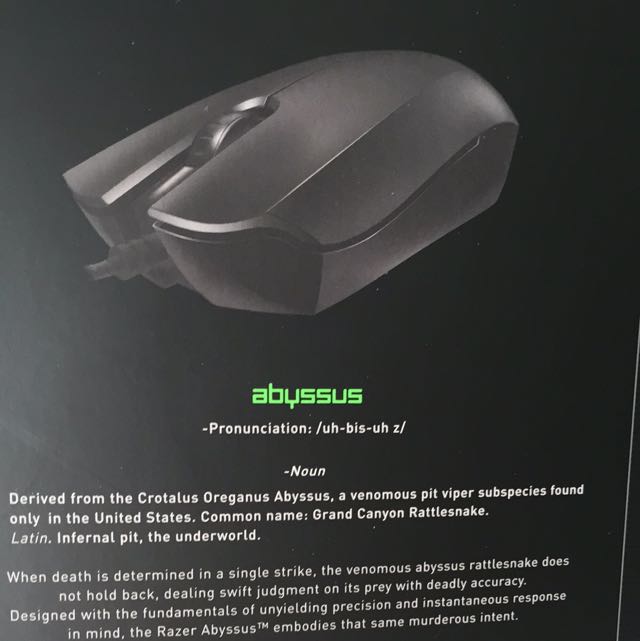 Razer Abyssus Mouse, Computers & Tech, Parts & Accessories, Networking ...
