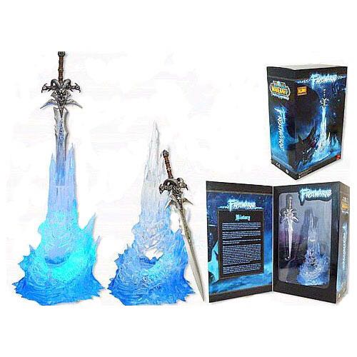 World of Warcraft Frostmourne Latex Lich King Sad Sword blue light ...