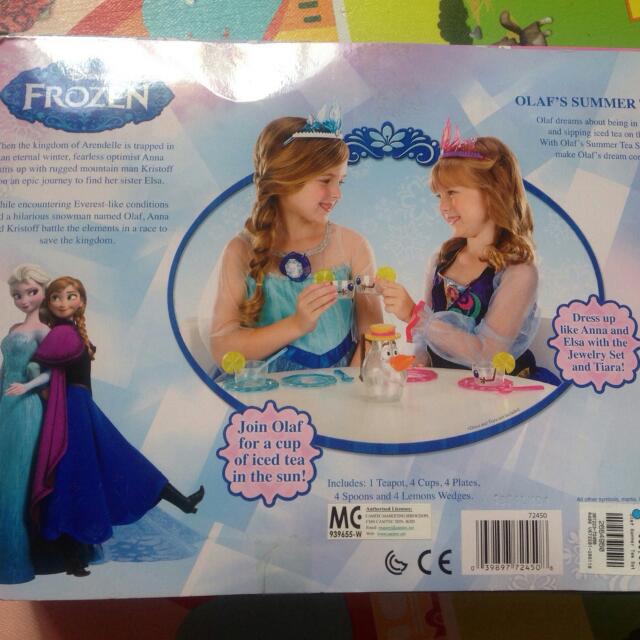 Frozen Olaf Tea Set, Hobbies & Toys, Toys & Games on Carousell