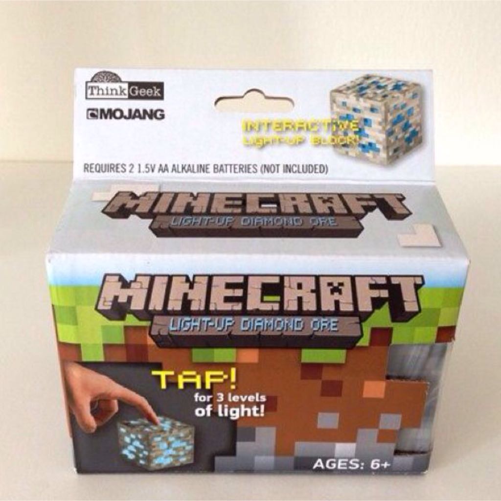 Minecraft Light Up Diamond Ore, Hobbies & Toys, Toys & Games on Carousell