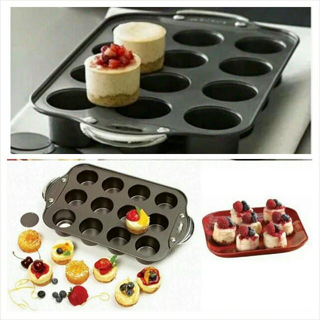 [PO] Removable Based 12 Mini Cheesecake Pan (Nonstick), TV & Home ...