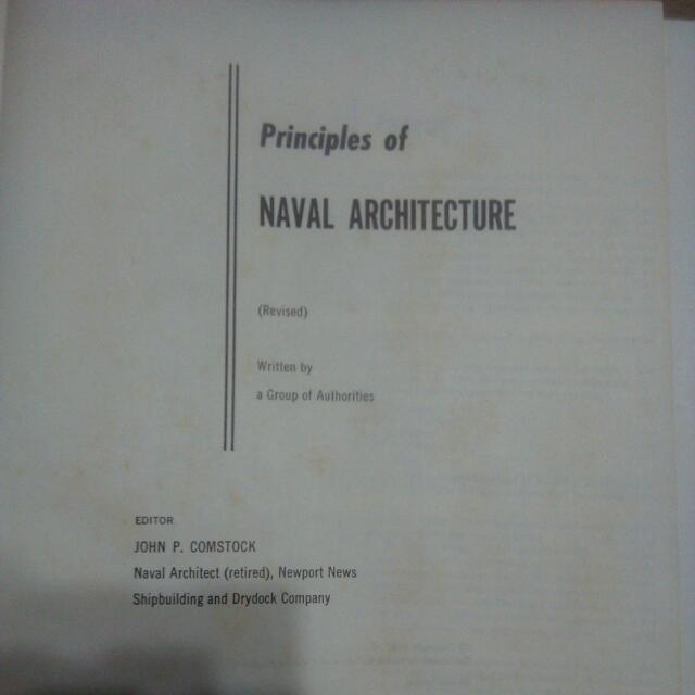 Principles Of Naval Architecture., Hobbies & Toys, Books & Magazines ...