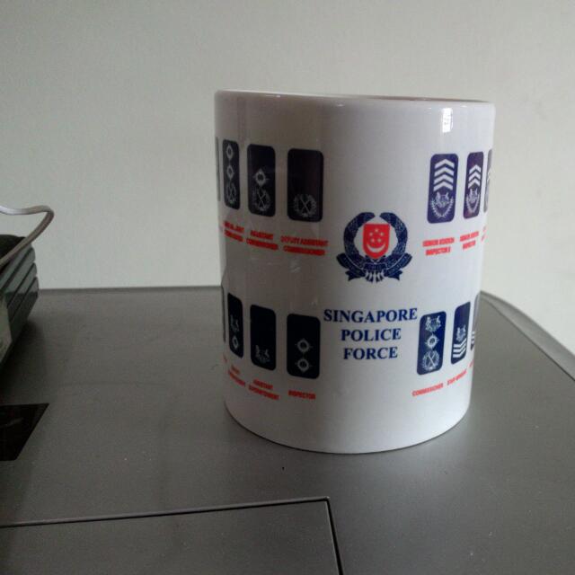Singapore Police Ranks Mug, Everything Else on Carousell