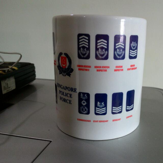 Singapore Police Ranks Mug, Everything Else on Carousell