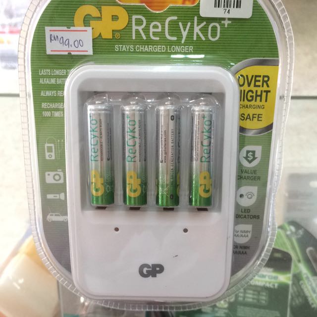 GP Recyko AAA Battery Set, Photography, Photography Accessories ...