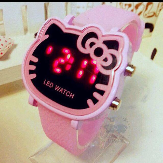 Hello Kitty LED Watch, Women's Fashion, Bags & Wallets, Wallets & Card ...