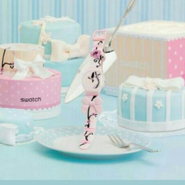 Swatch Watch Dream Cake Limited Edition, Luxury, Watches on Carousell