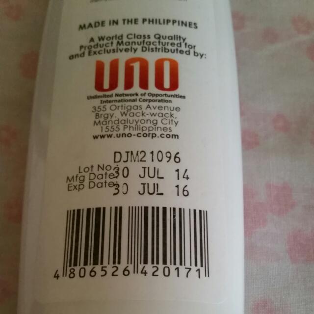 Uno Glutathione Lotion, Health & Nutrition, Health Supplements ...