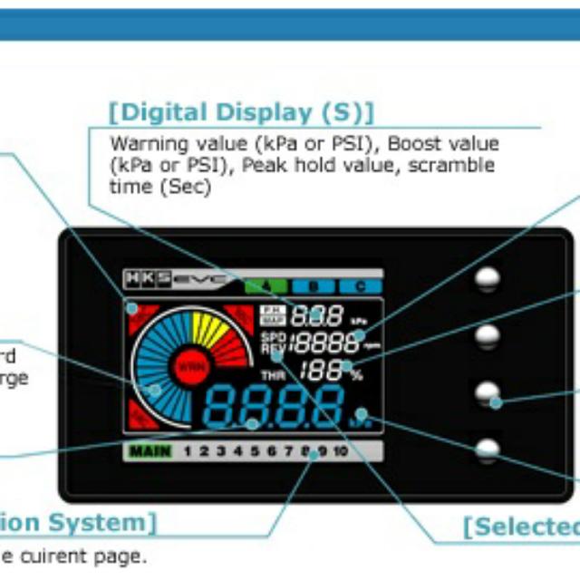 HKS EVC 6 electronic boost controller - Suzuki, Honda, Mitsubishi ...