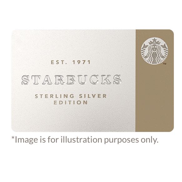 The Limited-Edition Sterling Silver Starbucks Card, Luxury, Bags ...