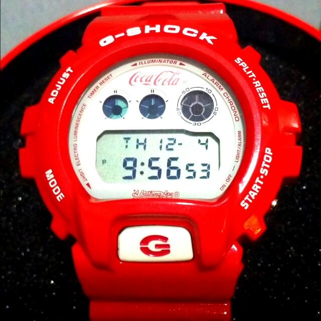 Reserved Coke X Bape G-Shock Collab , Men's Fashion, Tops & Sets ...