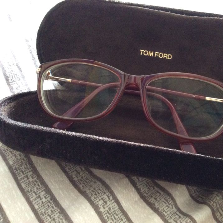 Tom Ford Red Spectacle Frame, Women's Fashion, Watches & Accessories ...