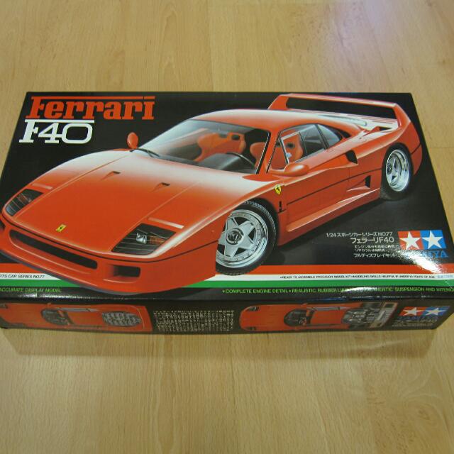 1:24 Ferrari F40 Tamiya Plastic Model Kit, Hobbies & Toys, Toys & Games ...