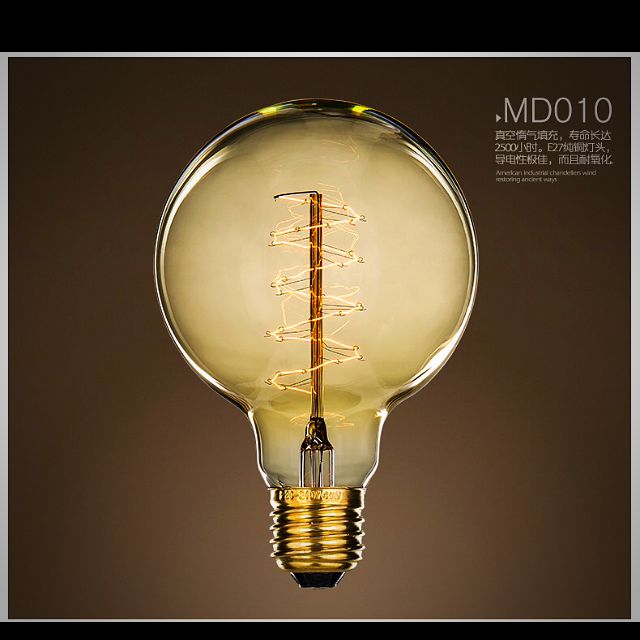 Vintage Giant Edison Spiral Bulbs E27 40W, Furniture & Home Living ...
