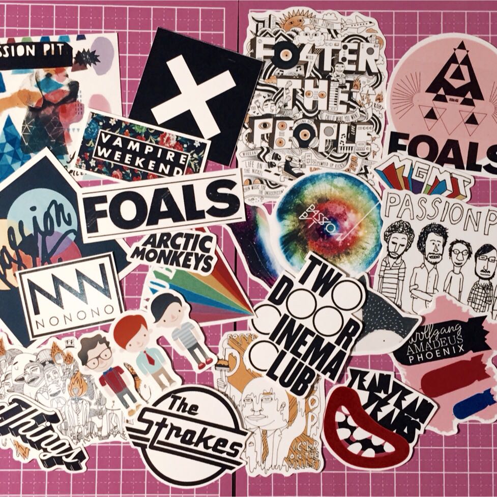 Indie Bands Sticker Pack, Hobbies & Toys, Stationery & Craft, Craft ...
