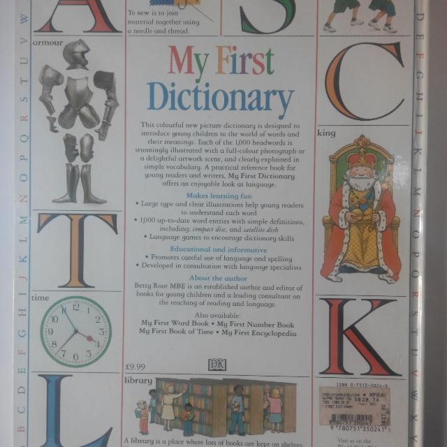 My First Dictionary, Hobbies & Toys, Books & Magazines, Children's ...