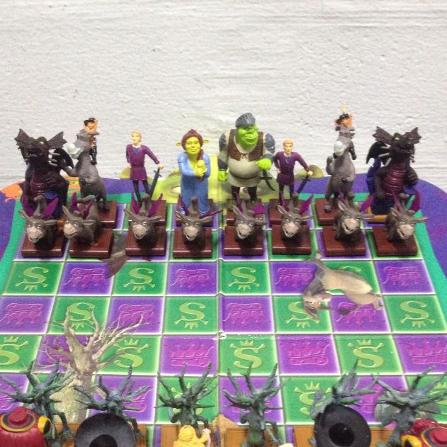 Shrek Chess Game, Hobbies & Toys, Toys & Games on Carousell