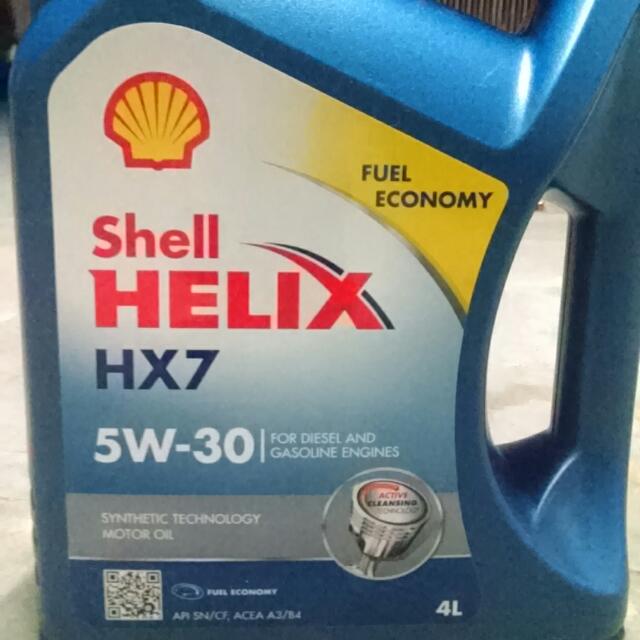 Shell Helix HX7 5W30 Engine Oil, Auto Accessories on Carousell