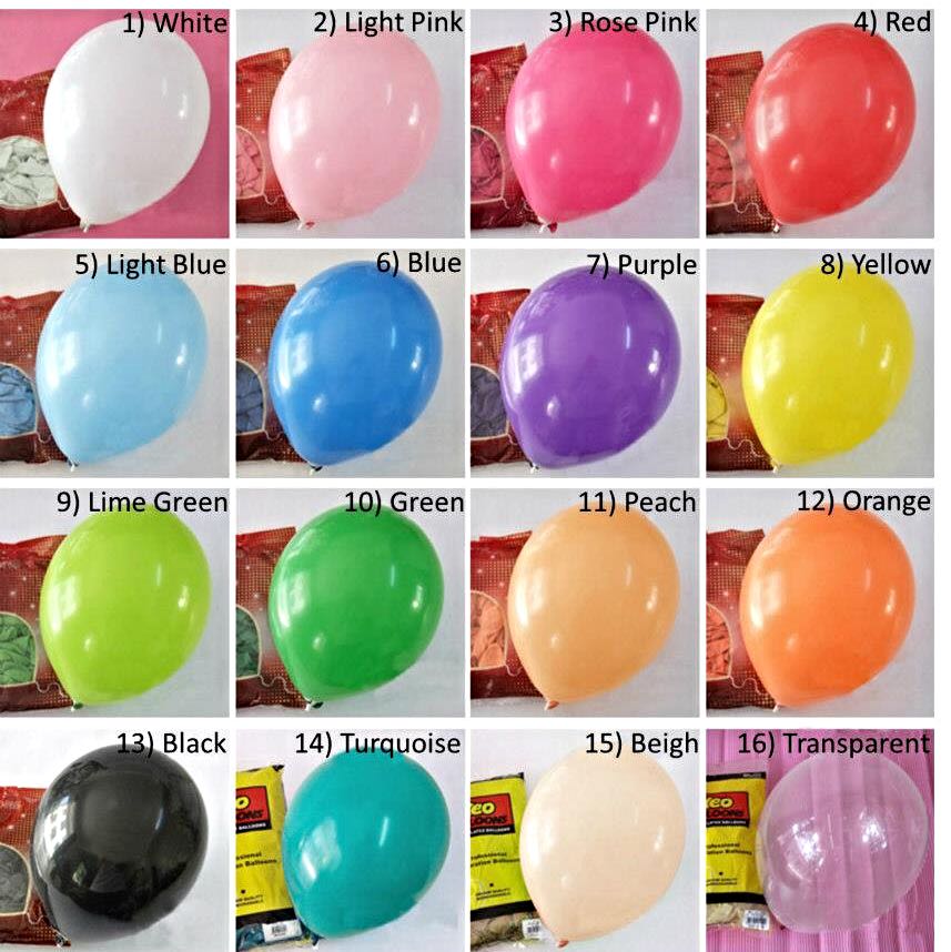 Standard 12" Helium Latex Balloons, Babies & Kids, Baby Nursery & Kids ...