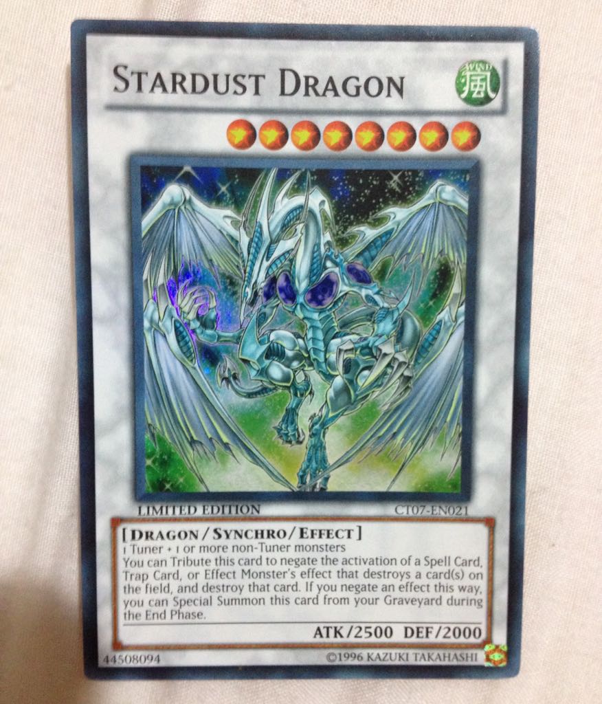 Yugioh TCG Stardust Dragon ct07-en021, Hobbies & Toys, Toys & Games on ...