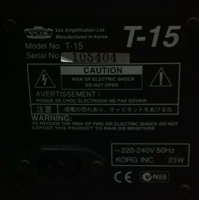 VOX T-15 Bass Electric Guitar Amplifier, Hobbies & Toys, Music & Media, Music Accessories on ...