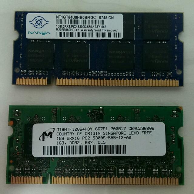 Assorted Laptop RAM, Computers & Tech, Parts & Accessories, Networking ...