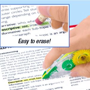 Dual Colour Highlighter Correction Tape from Daiso, Hobbies & Toys ...