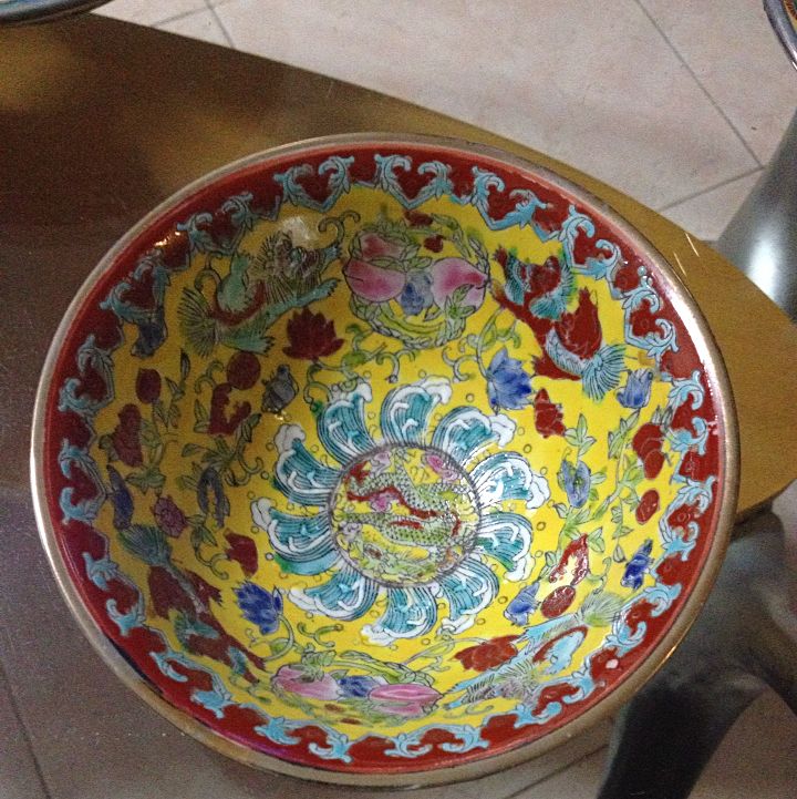 Antique Qian Long Wu Cai Dragon Bowl, Hobbies & Toys, Memorabilia ...