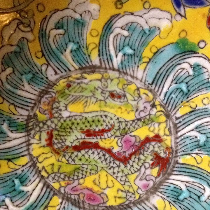 Antique Qian Long Wu Cai Dragon Bowl, Hobbies & Toys, Memorabilia ...