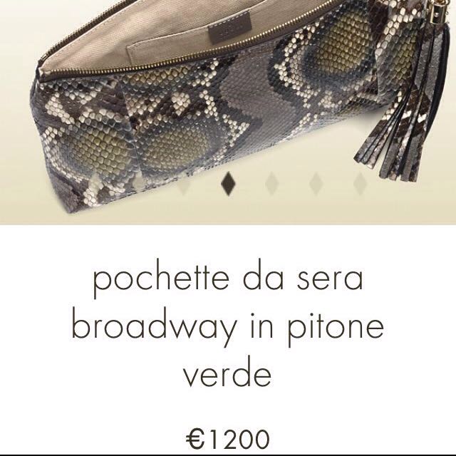 Gucci Sienna Clutch Bag Black Python, Luxury, Bags & Wallets on Carousell