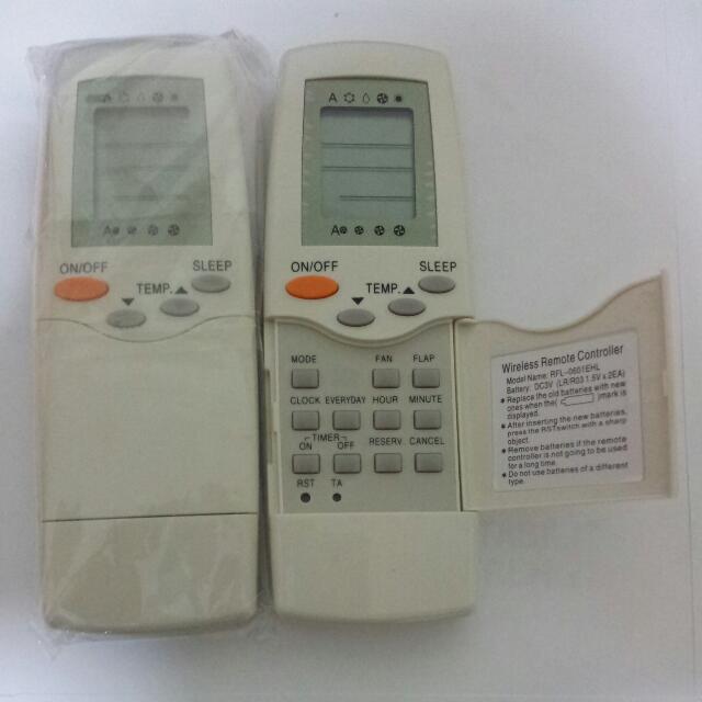 Remote Control For Carrier Aircon RFL-0601E RFL-0301E, Everything Else ...