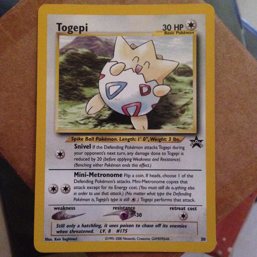 Togepi Pokemon PROMO card, Bulletin Board, Looking For on Carousell
