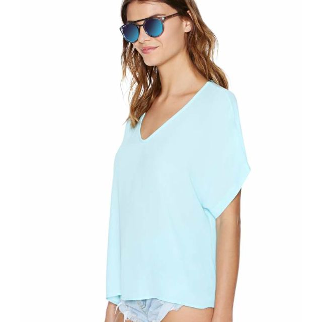 Ice Blue Top, Women's Fashion, Tops, Other Tops on Carousell
