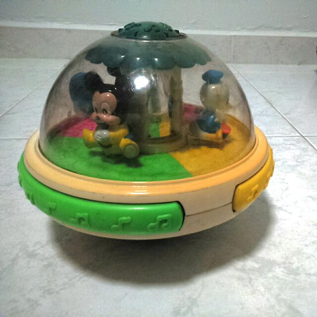 Vintage Sphere Shape Disney Musical Toy, Women's Fashion, Jewelry ...