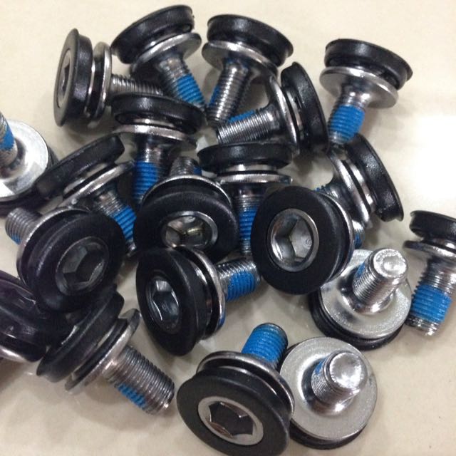 2 X Shimano Bolts For Square Tapered Bottom Bracket, Sports Equipment ...