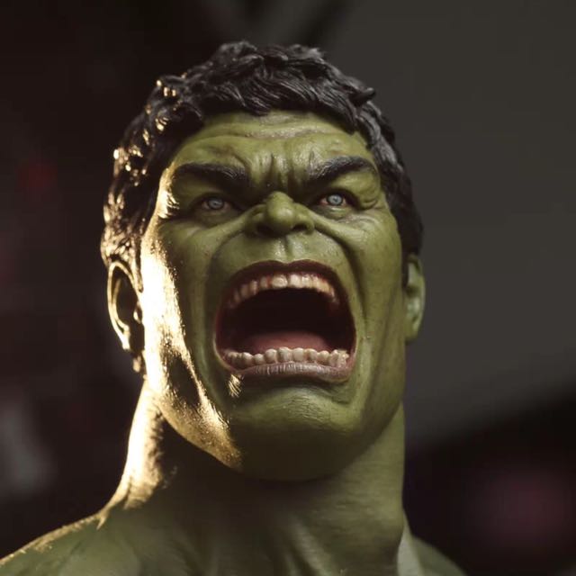 Customs Made 1/6 Scale Average Hulk Open Mouth Head Sculpt, Hobbies ...