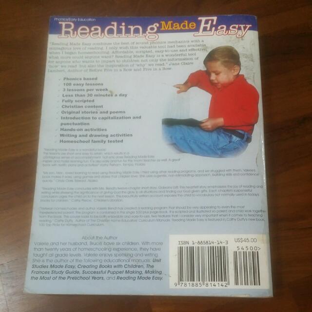 Reading Made Easy (a guide to teach your child to read ), Hobbies ...