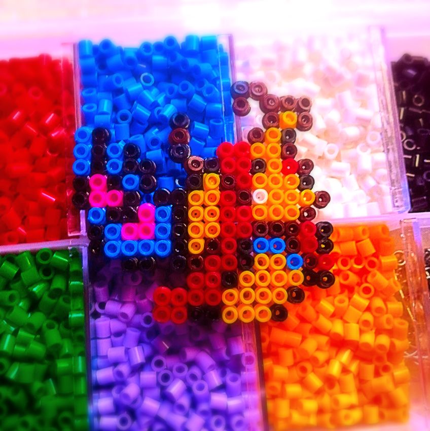 Pyssla Beads: Milotic, Hobbies & Toys, Stationery & Craft, Craft ...