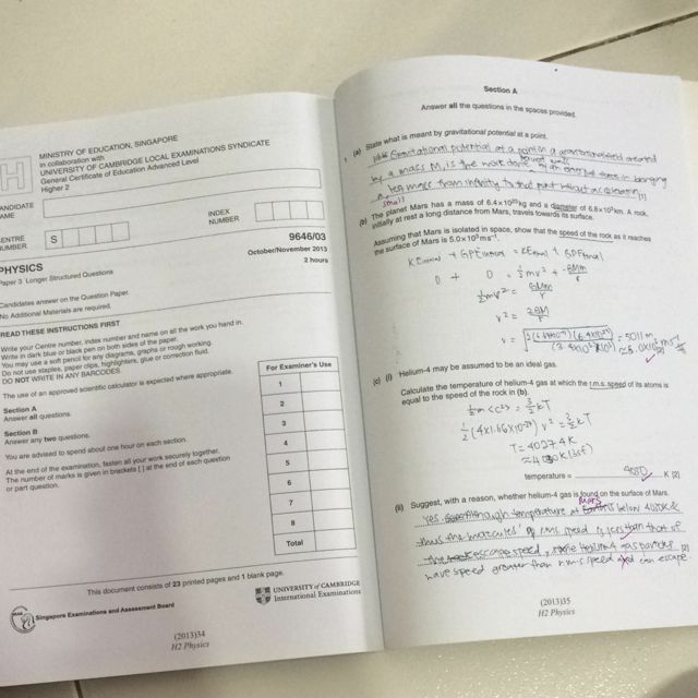 G.C.E. 'A' Level H2 Physics Worked Solutions (Topical) for Past Papers ...