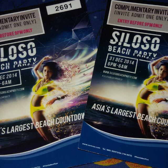Siloso Beach Party Ticket, Tickets & Vouchers, Event Tickets on Carousell
