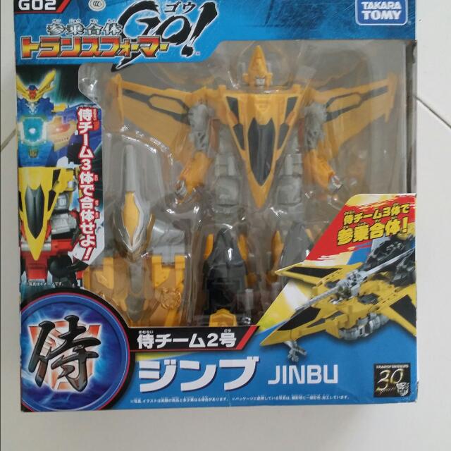 Transformers GO! Samurai Team. Kenzan, Jinbu and Ganoh. Like New ...