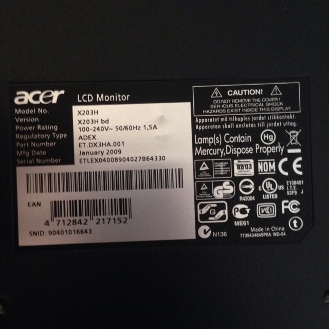 Acer Display Monitor, Health & Nutrition, Health Monitors & Weighing ...