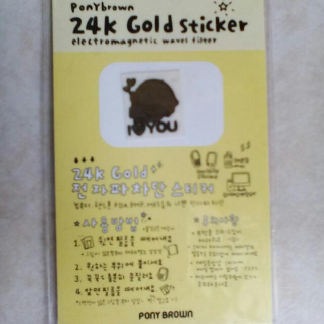 Ponybrown 24K Gold Sticker, Women's Fashion, Jewelry & Organisers ...