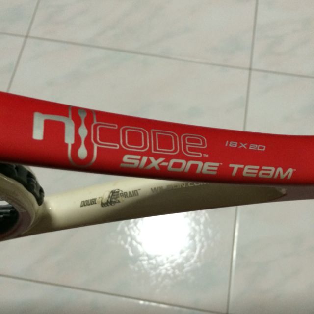 Wilson Ncode Six One Team (95) 18x20, Sports Equipment, Sports & Games ...