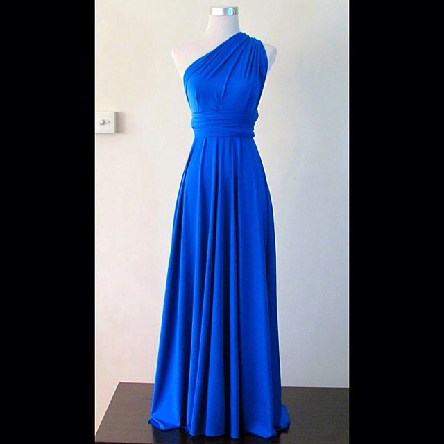 Royal Blue Convertible Dress, Women's Fashion, Dresses & Sets, Dresses ...