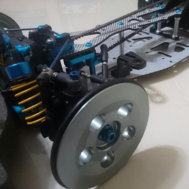 TAMIYA TA04 TRF White Carbonized (SSG Clean Chassis) , Hobbies & Toys, Toys & Games on Carousell