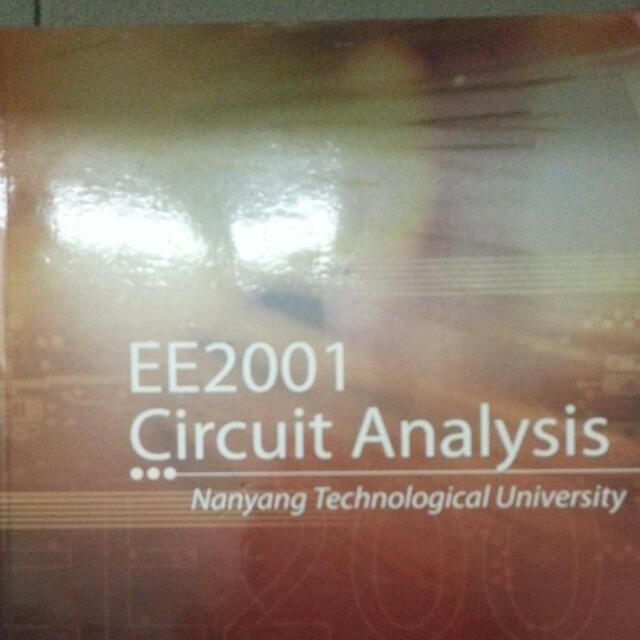 EE2001 Circuit Analysis , Hobbies & Toys, Books & Magazines, Textbooks on Carousell